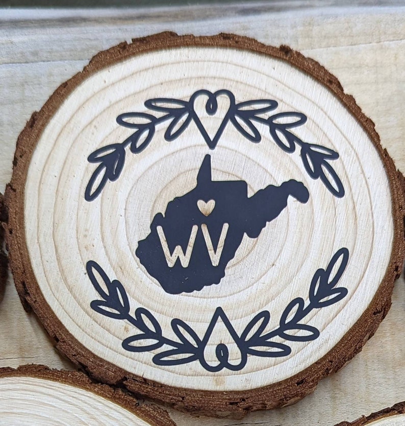West Virginia State Wood Christmas Ornaments - Etsy