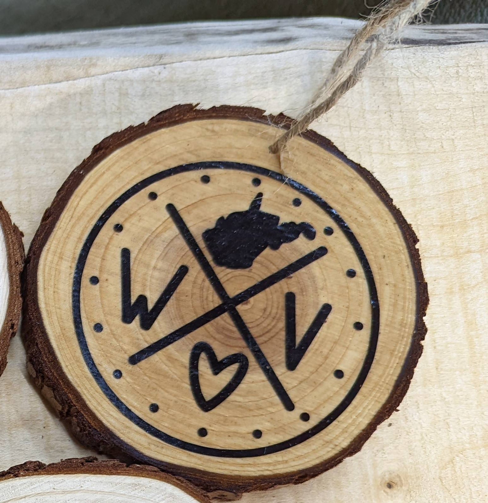 West Virginia State Wood Christmas Ornaments - Etsy