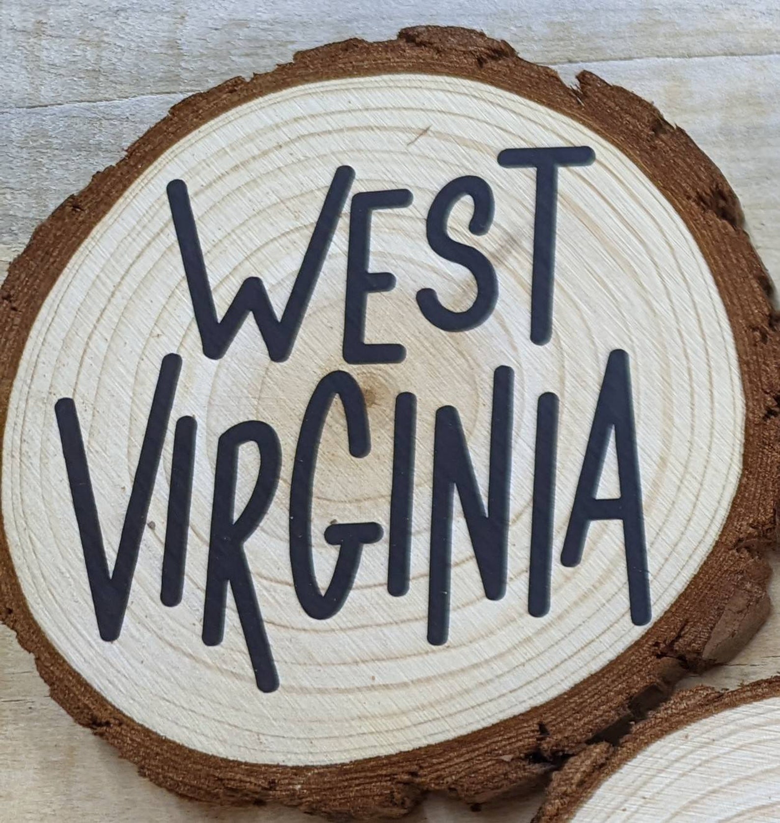 West Virginia State Wood Christmas Ornaments - Etsy