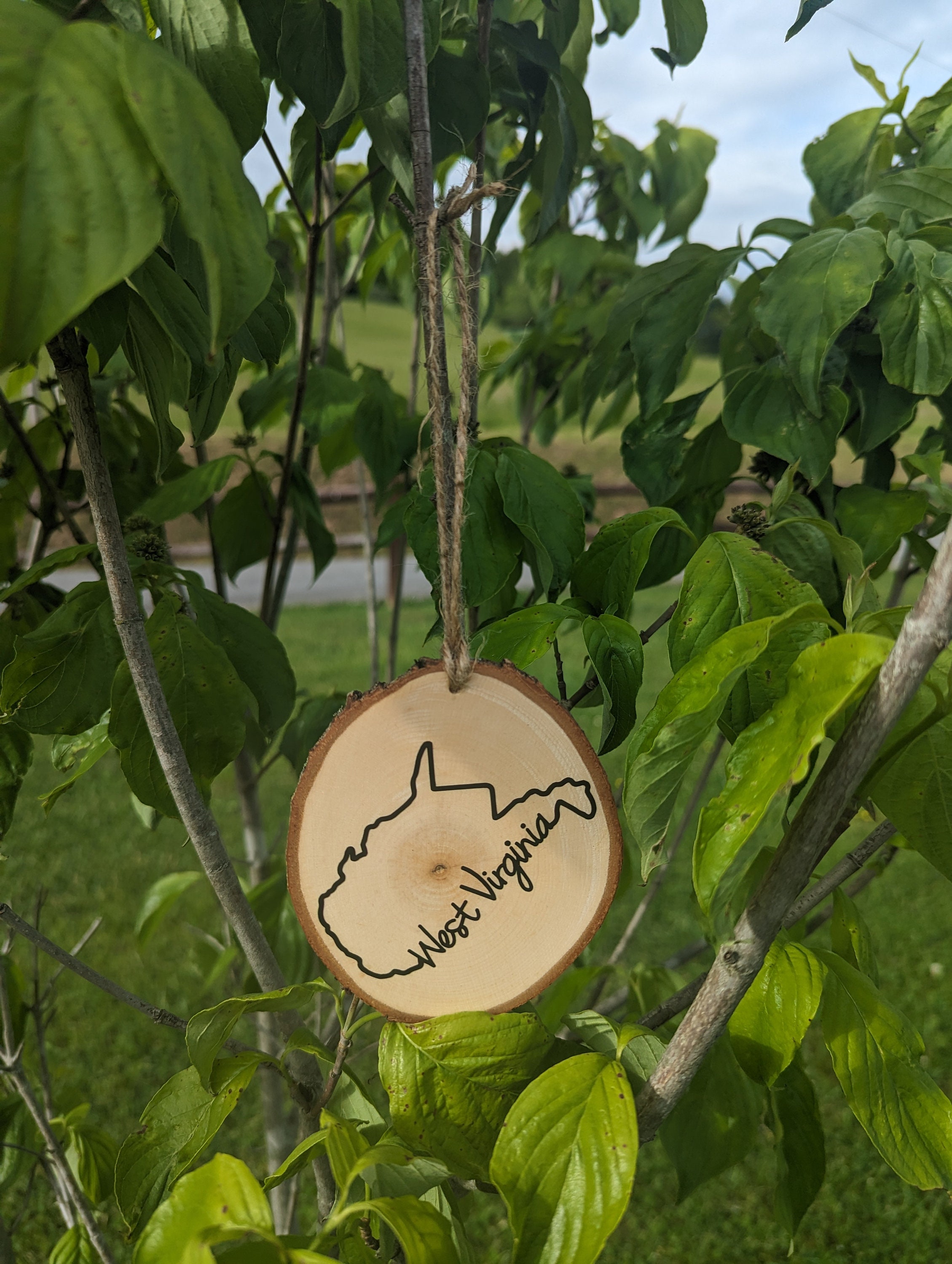 West Virginia State Wood Christmas Ornaments - Etsy