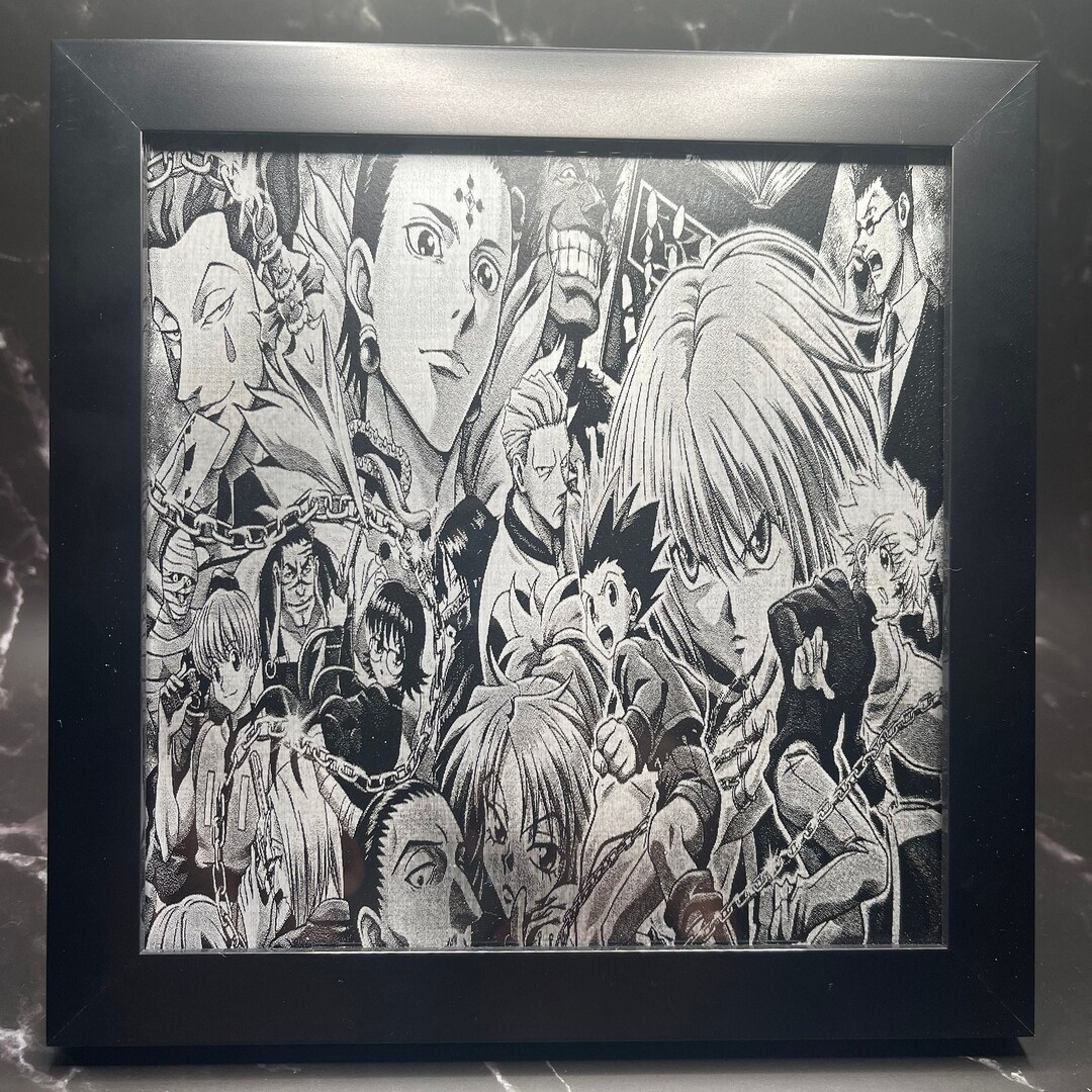 Anime Framed Decor | Engraved Anime Image - Etsy