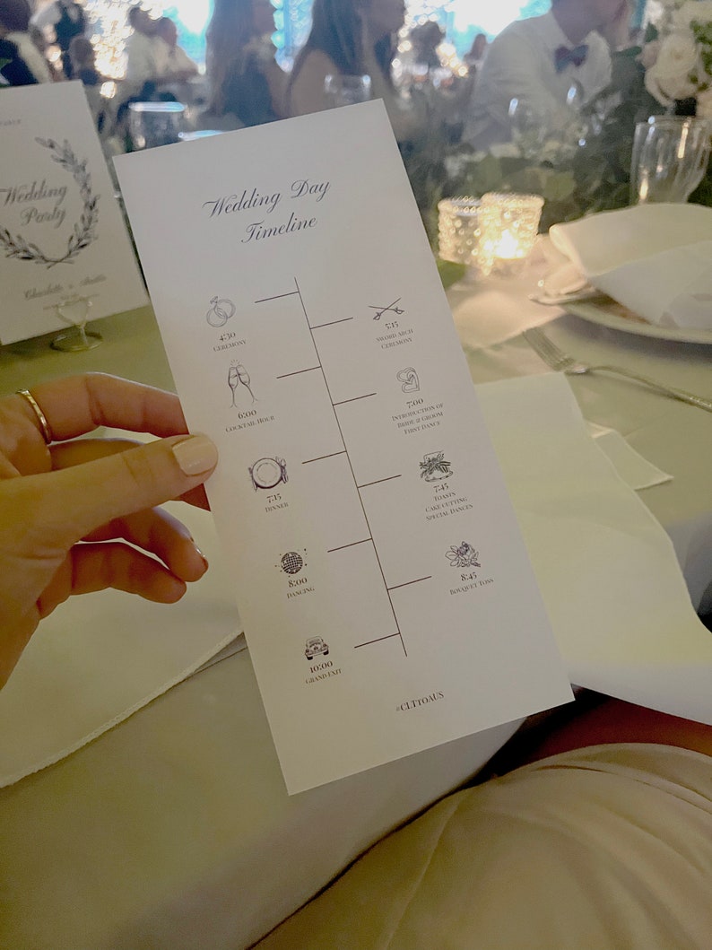 Laurel Wreath Wedding Program Template Online Editable - Etsy