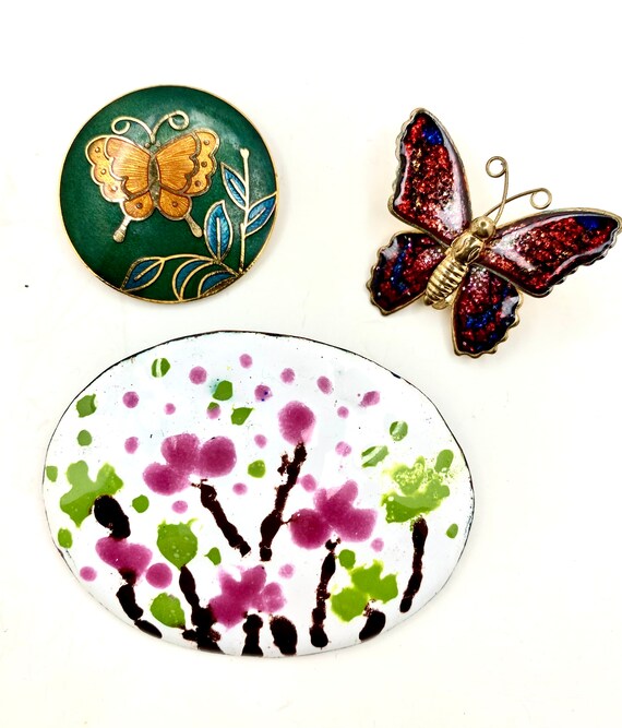 1960s Vintage Enamel Pin Selection, 11 pieces - Gem