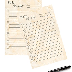 Printable Checklist | Daily Routine | Digital Download - Etsy