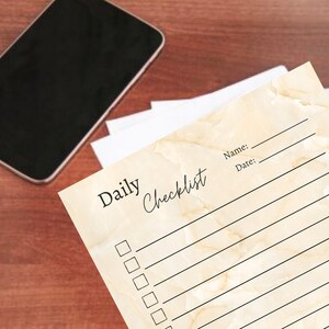 Printable Checklist Daily Routine Digital Download - Etsy Canada