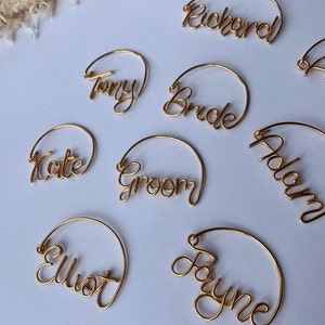 Wine Glass Charms, Personalised Wire Names, Drink Tags, Hen Party, Bachelorette, Custom, Wedding ...