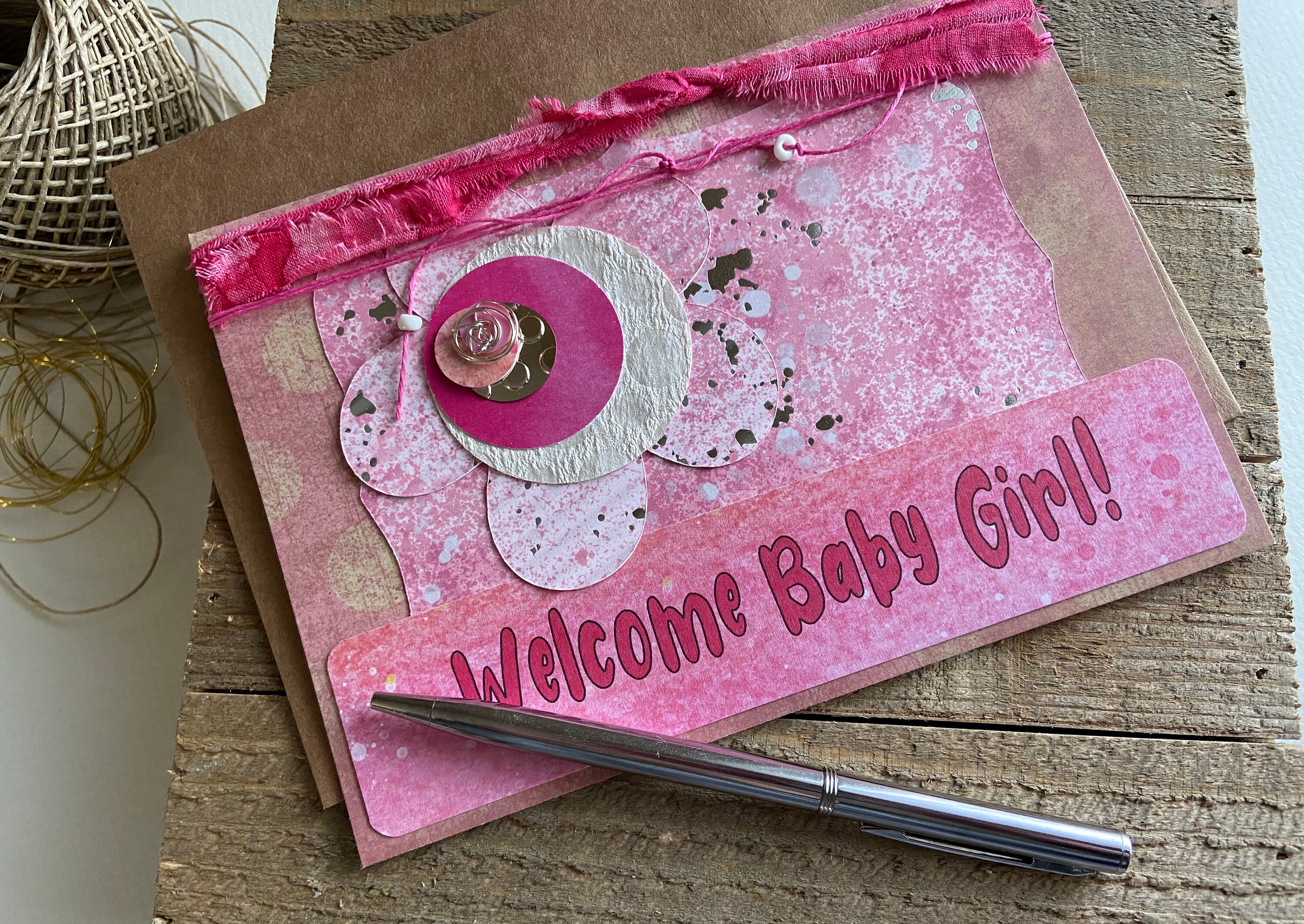 Handmade Baby Girl Card Homemade Baby Girl Card Welcome Baby Etsy handmade-baby-girl-card-homemade-baby-girl-card-welcome-baby-etsy