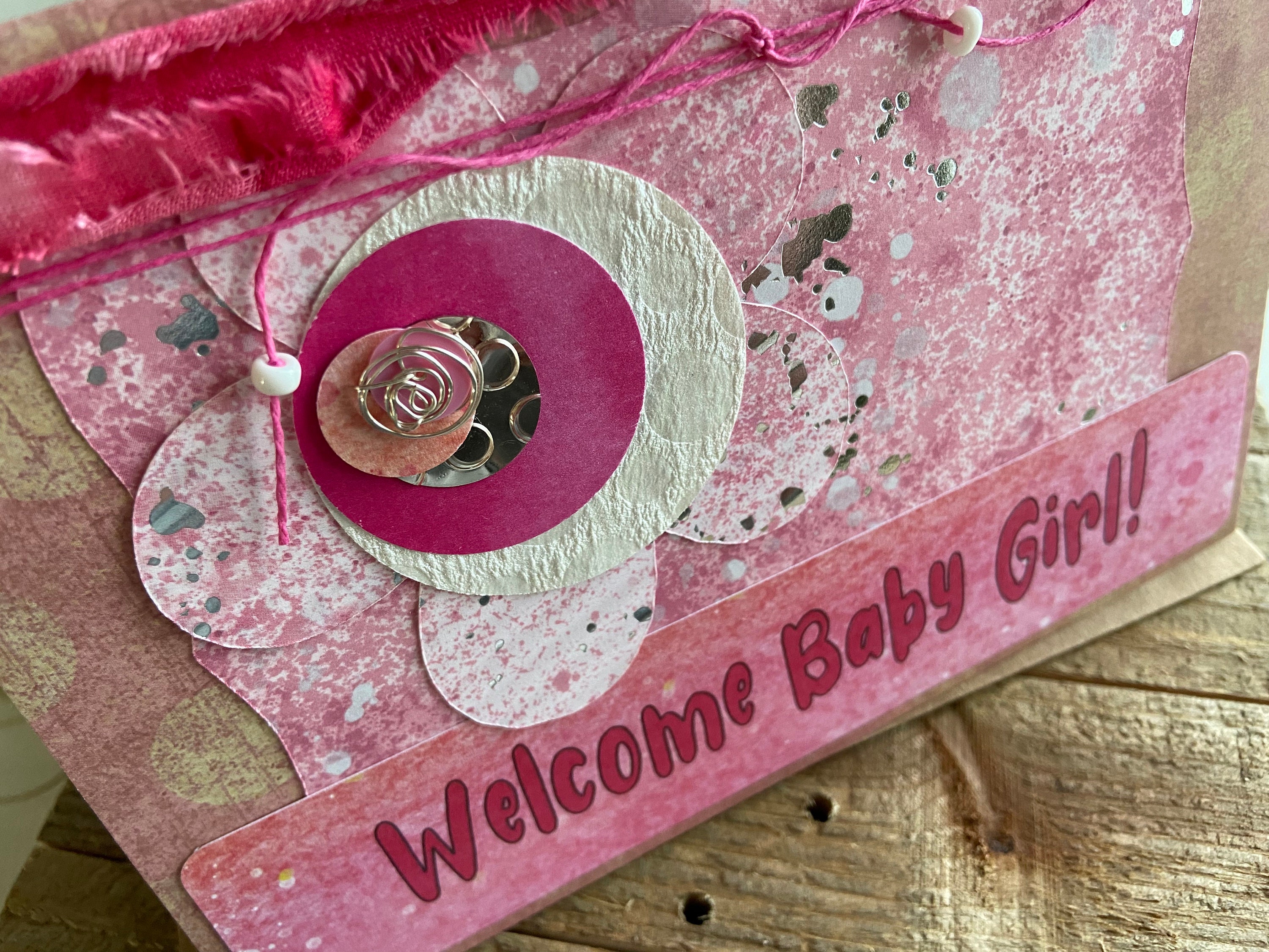 Handmade Baby Girl Card Homemade Baby Girl Card Welcome Baby Etsy Handmade Baby Girl Card Homemade Baby Girl Card Welcome Baby Etsy