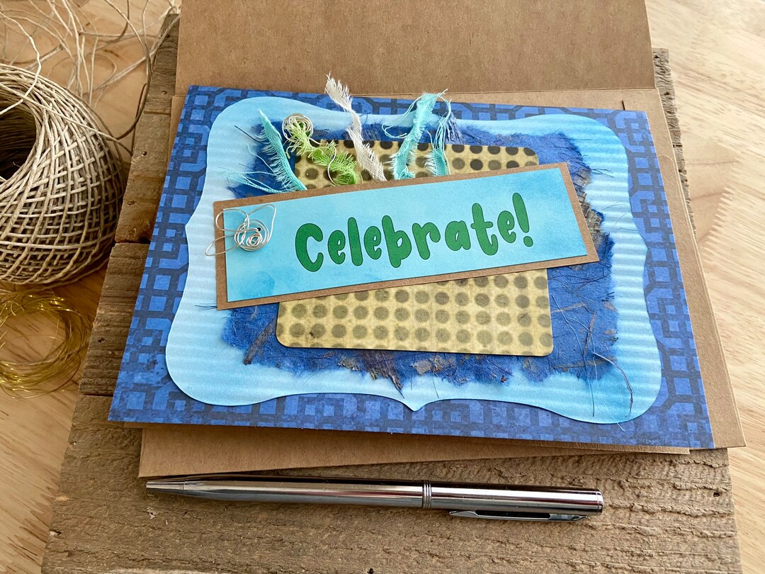 Celebrate Card, Birthday Card for Friend, Accomplishment Card, Mixed ...