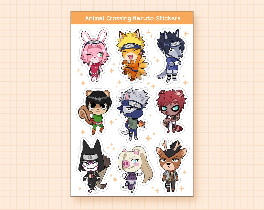 Ninja X Animal Crossing Sticker Sheet - Etsy