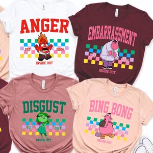 Inside Out Characters Shirt, Inside Out Family Tee, Inside Out ...
