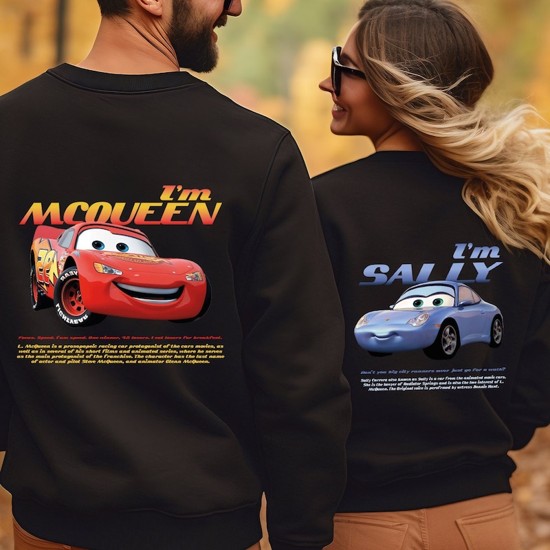 Sally and mcqueen shirts - Etsy España