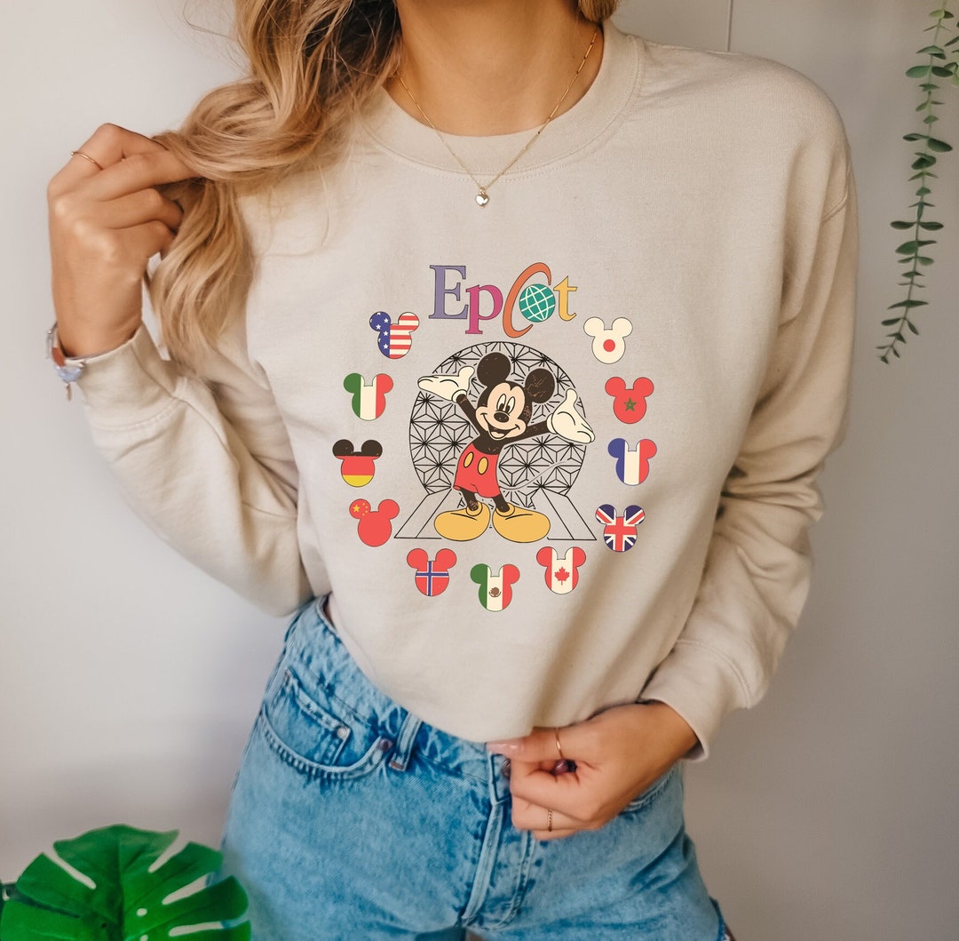 Disney Epcot World Tour Shirt, Retro Epcot Country Flags T-shirt ...