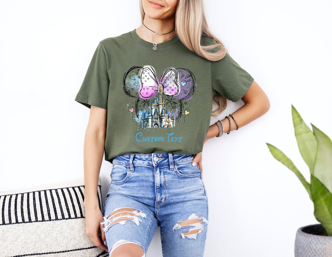 Custom Disney Castle Shirt, Minnie Castle T-shirt, Disney Team Castle ...