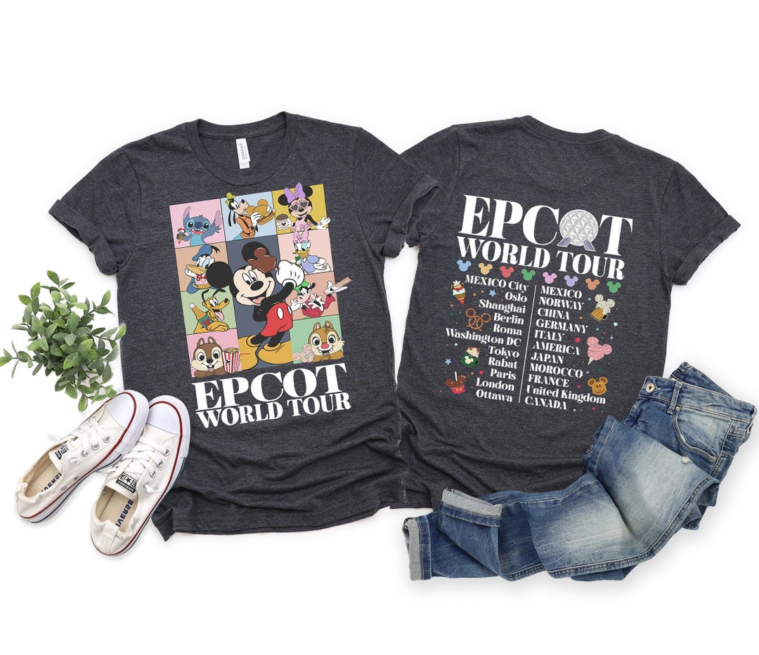 Disney Epcot World Tour Shirt, Drink Around the World Traveler ...