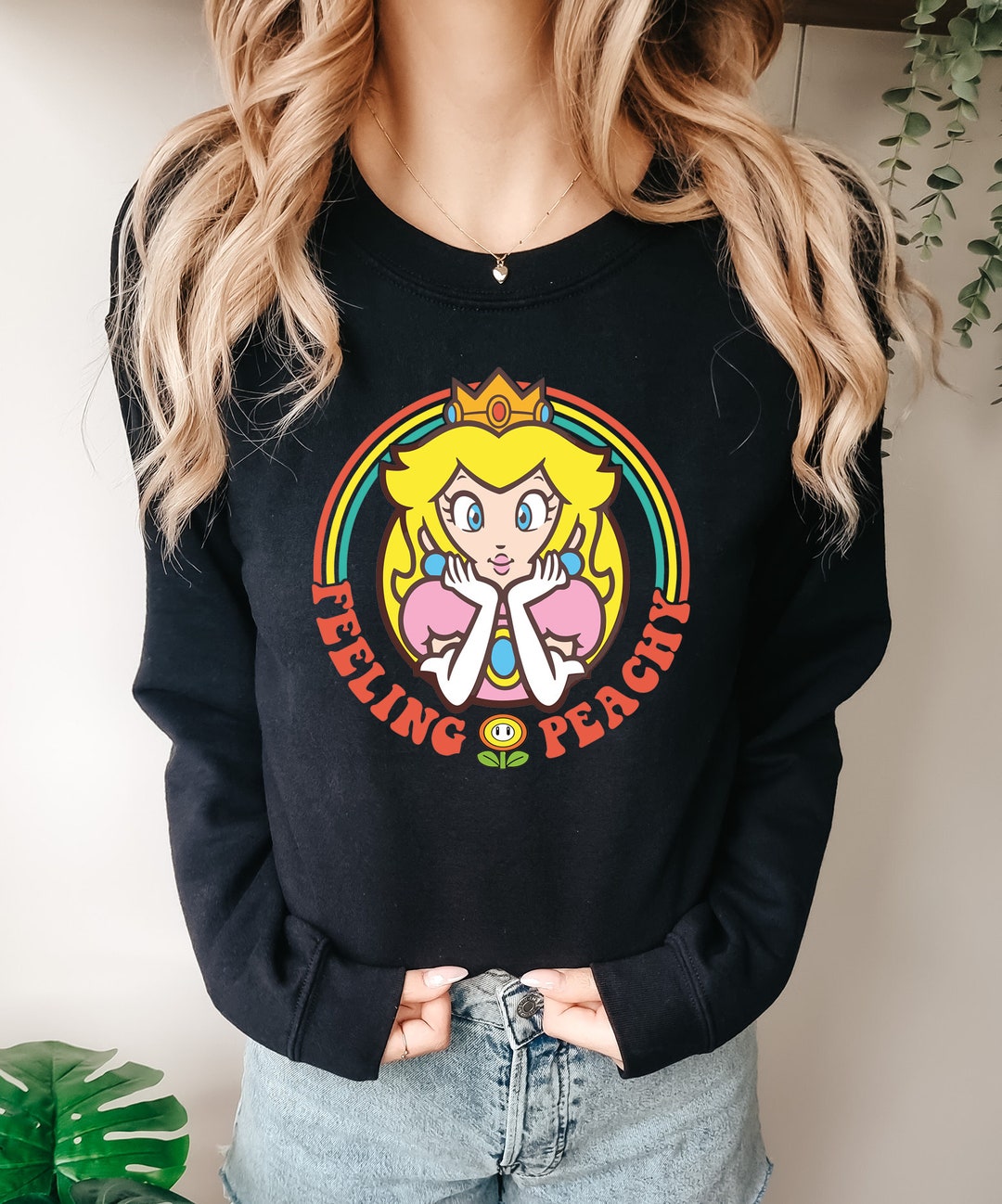 Feeling Peachy Shirt, Princess Peach Sweatshirt, Super Mario Princess ...