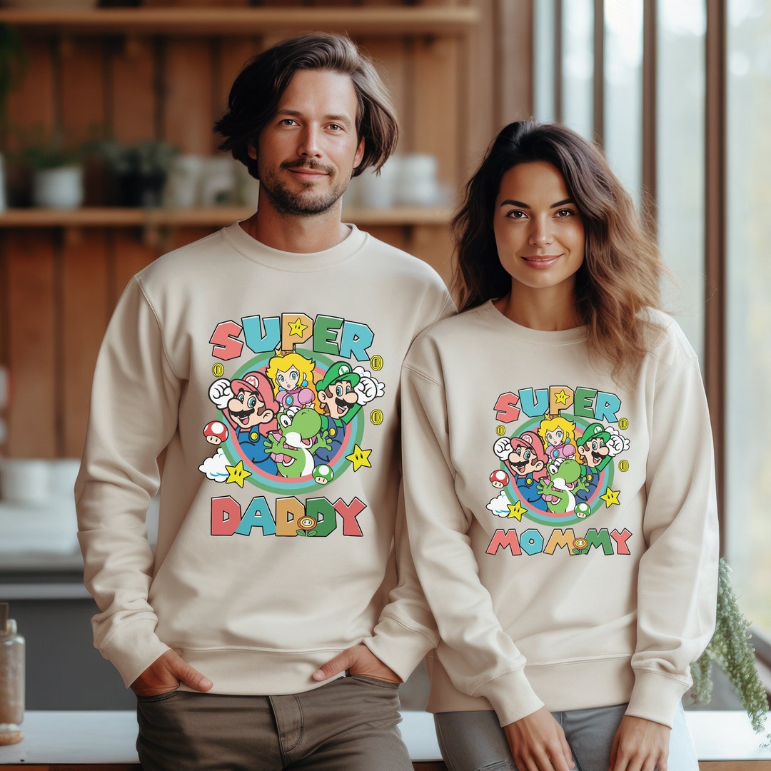 Super Daddy Shirt, Super Mommy Tee, Father's Day Gift, Super Mom T-shirt, Gamer Dad Sweatshirt ...