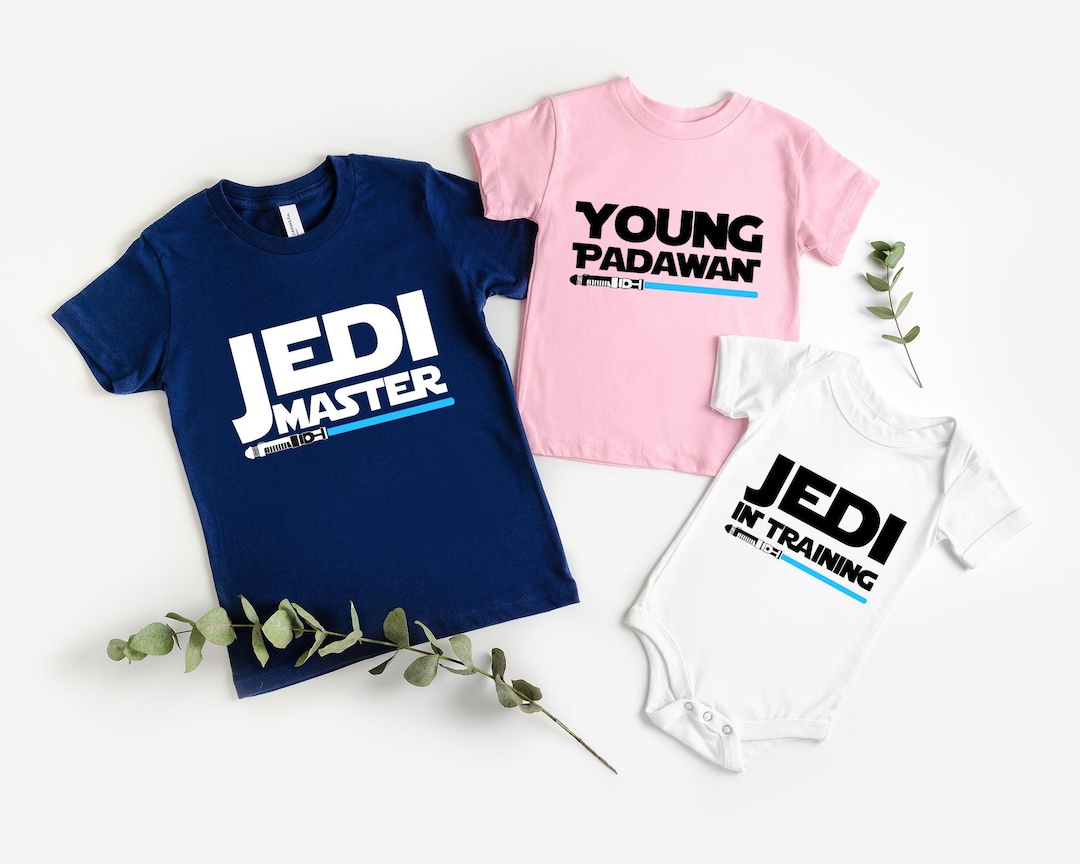 Jedi Master Shirt, Young Padawan T-shirt, Jedi is Training Tee ...