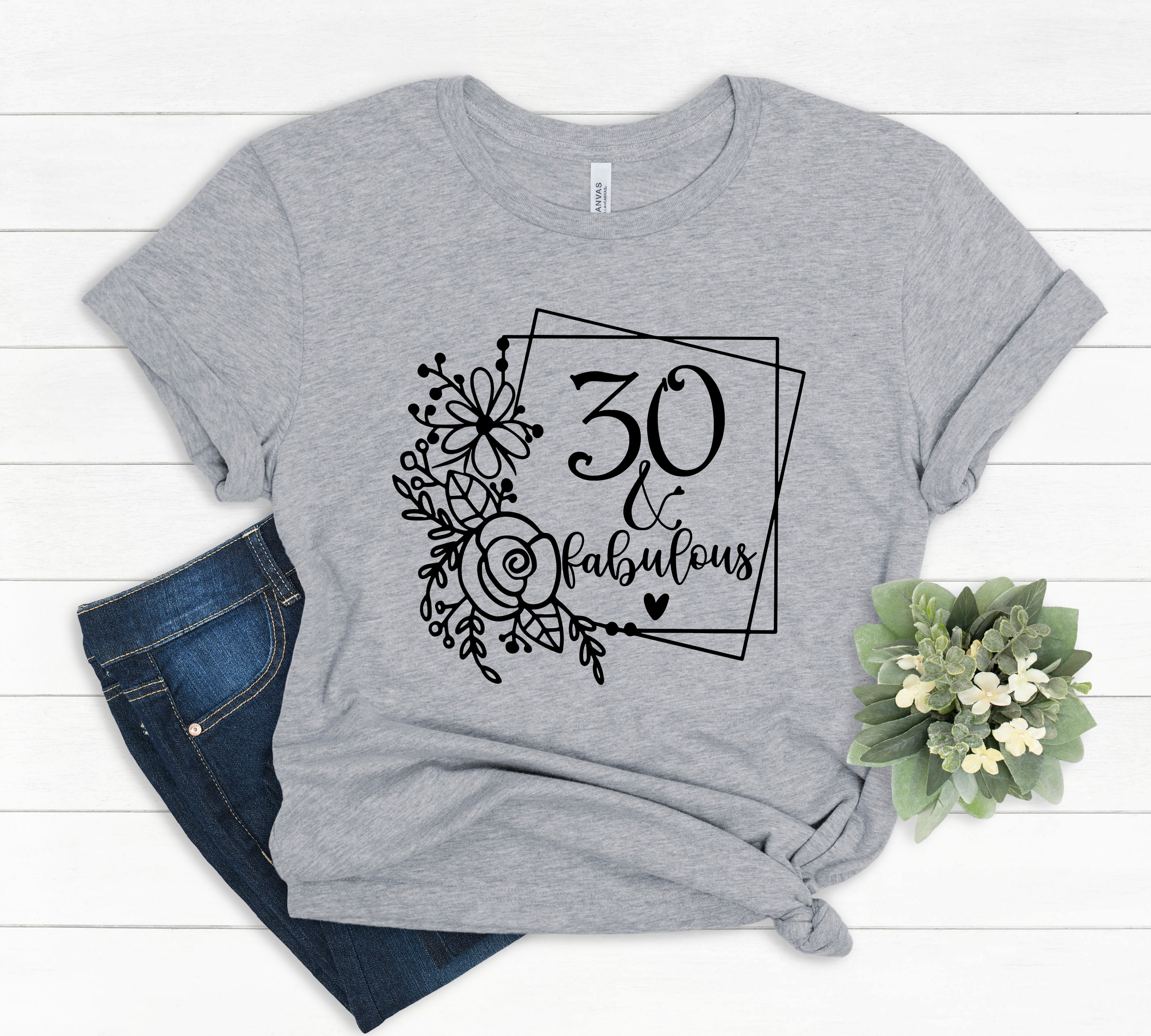 30th Birthday T shirt 30 & Fabulous Shirt Vintage 1991 | Etsy