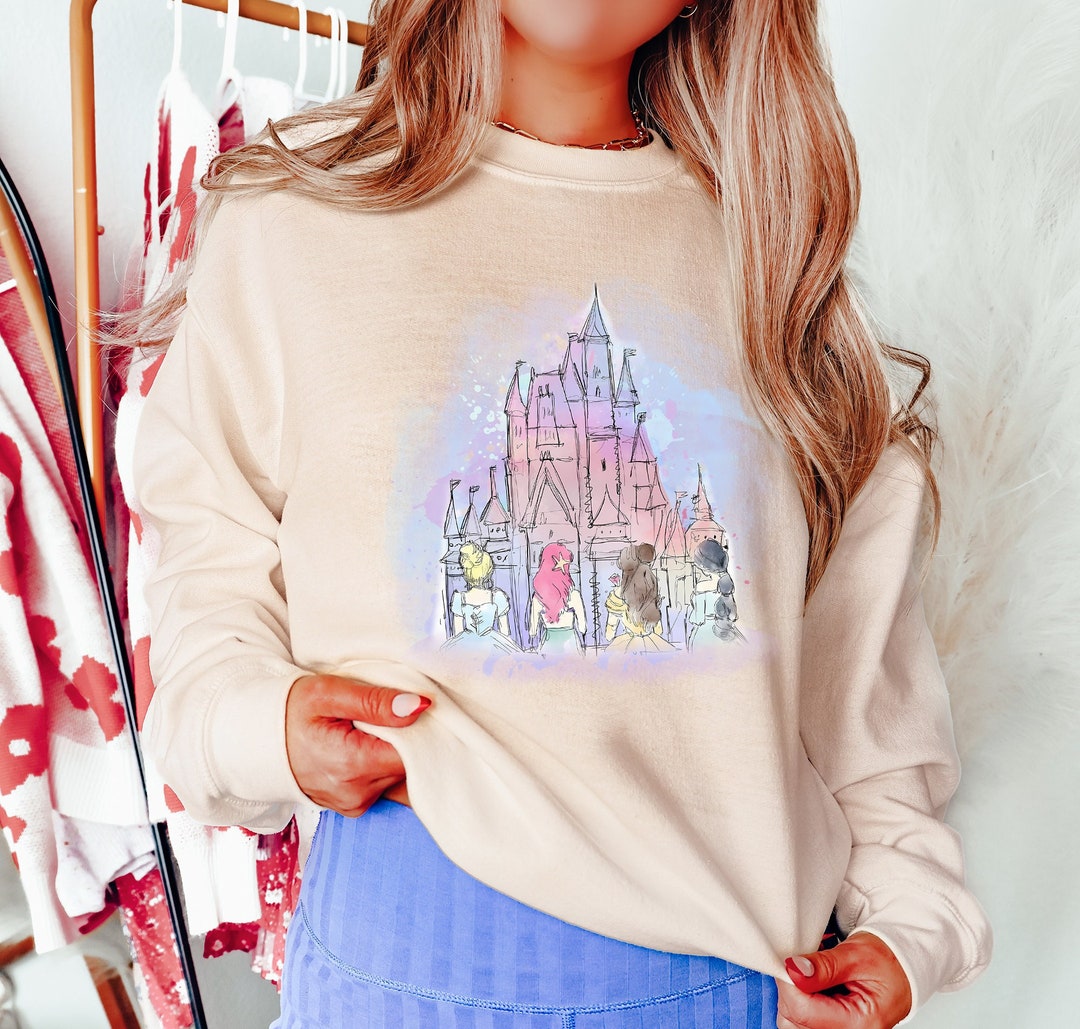 Disney Princess Magical Castle Shirt, Watercolor Castle T-shirt ...
