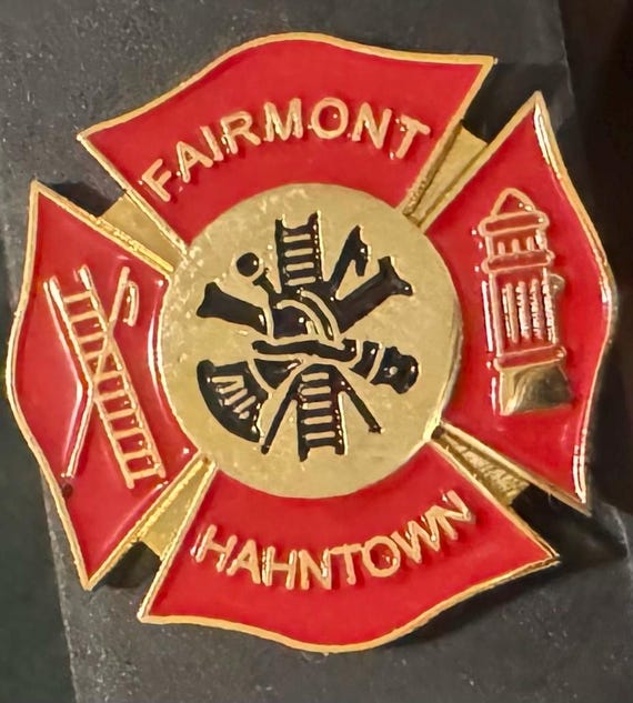 Fairmont Hahntown Fire Department Pin - Gem