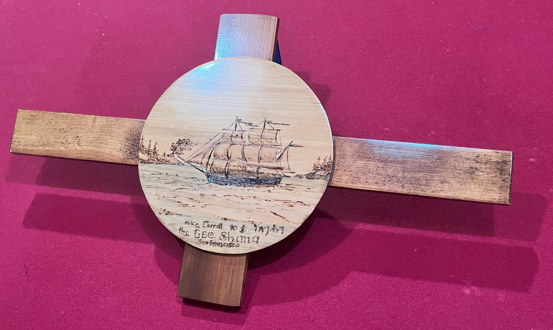 The George Shima From San Francisco Wood Burned Art - Etsy