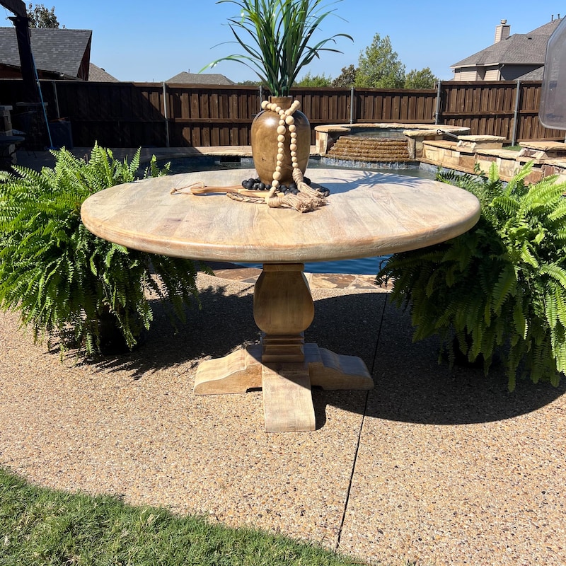 Round Mango Dining Tables - Etsy