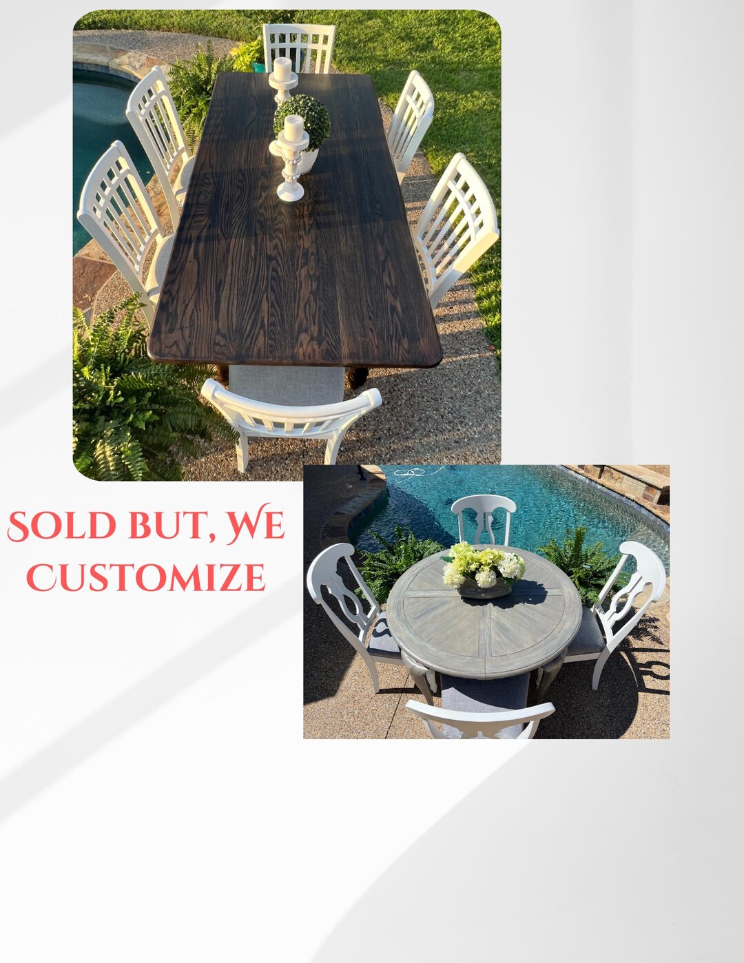 Customized Stained/painted Table - Etsy