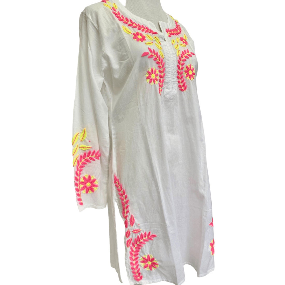 Hand Embroidered Tunic Top - Etsy