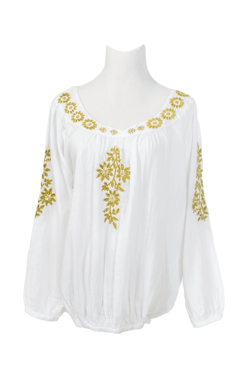 Hand Embroidered Top - Etsy