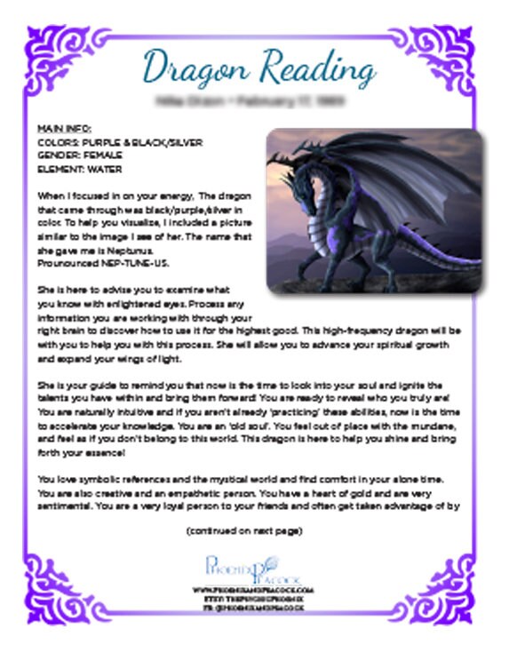 Mini Version Who is Your Dragon Guide Reading Dragon Guides | Etsy