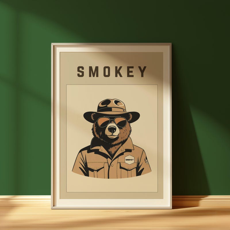 Smokey Bear Poster - Etsy