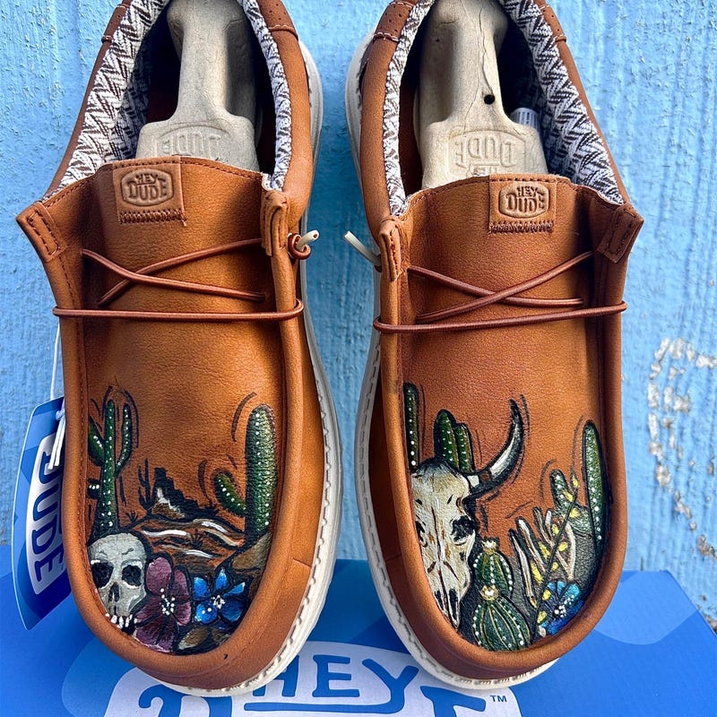 Leather Hey Dudes - Etsy