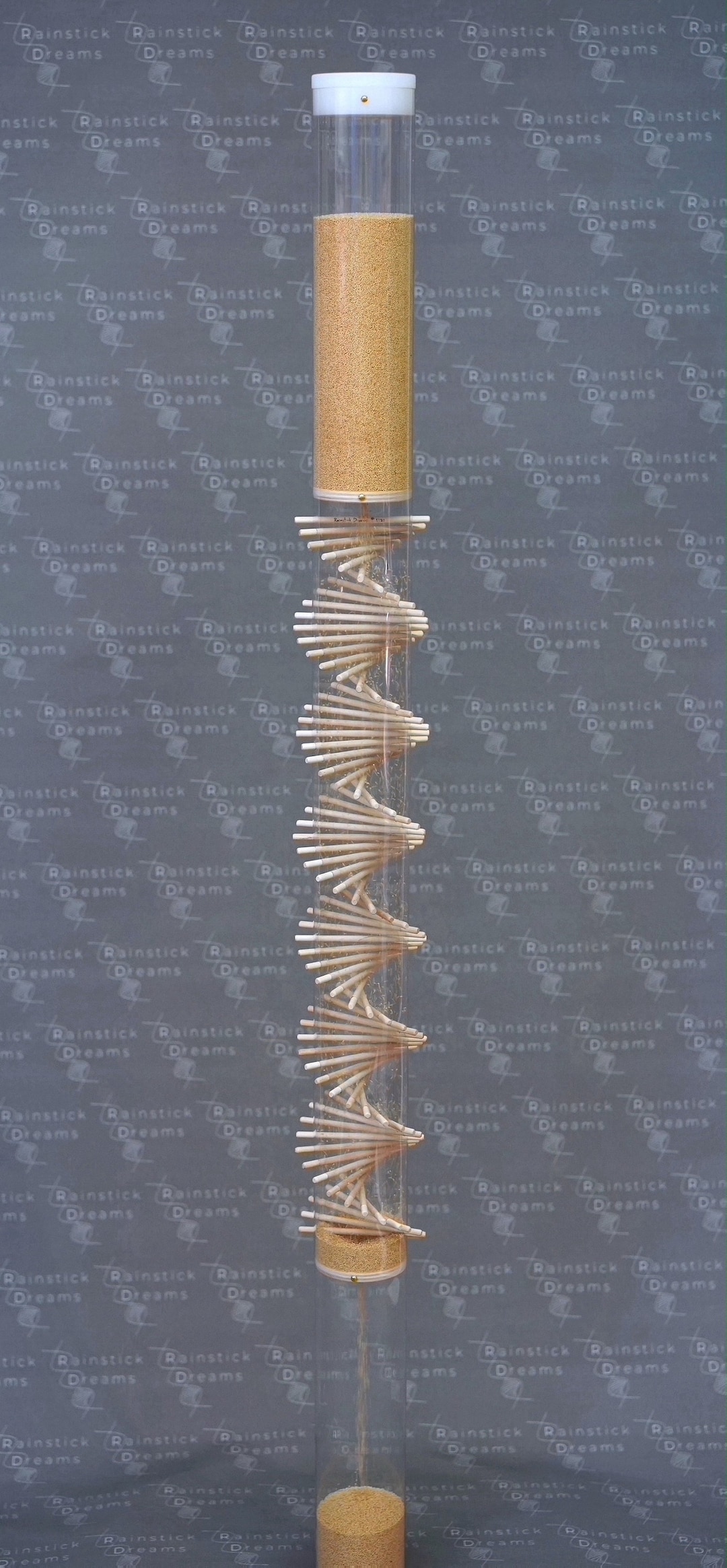 Large Amaranth Rainstick Gentle Sound 10 Minute Long Duration Clear ...