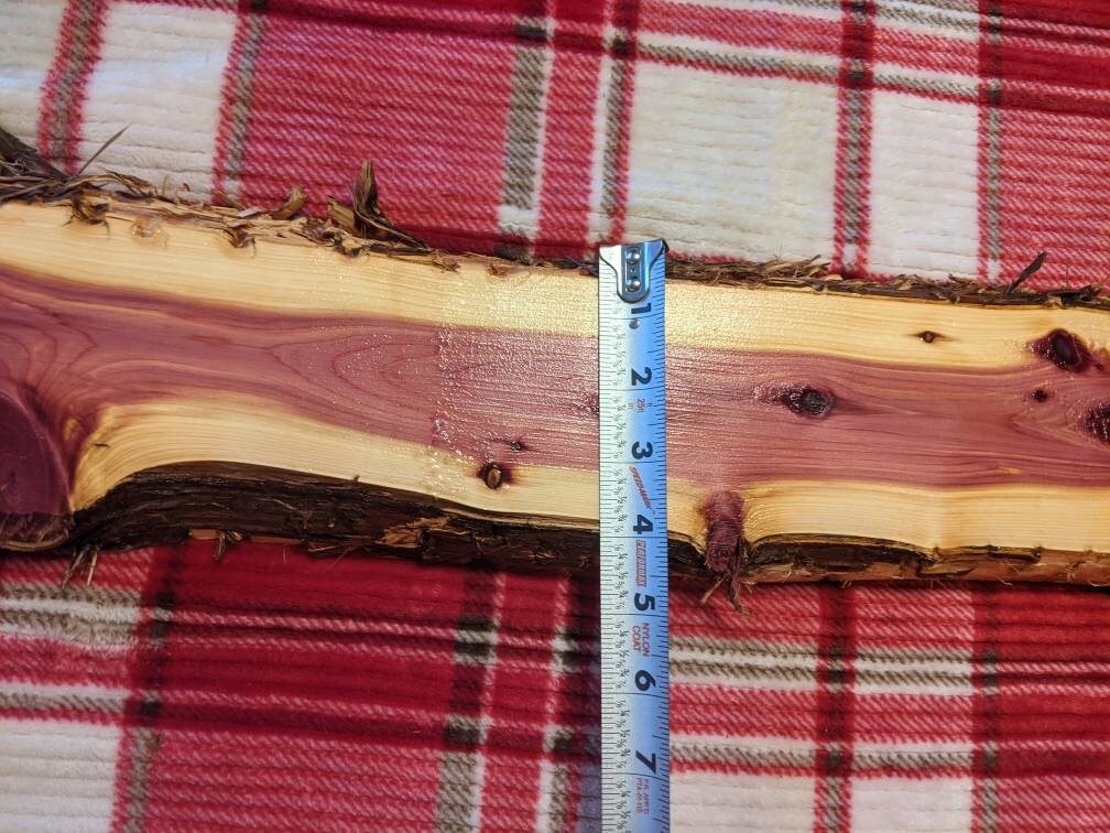 Aromatic Eastern Red Cedar Purple Heart Live Edge Slab 2 - Etsy