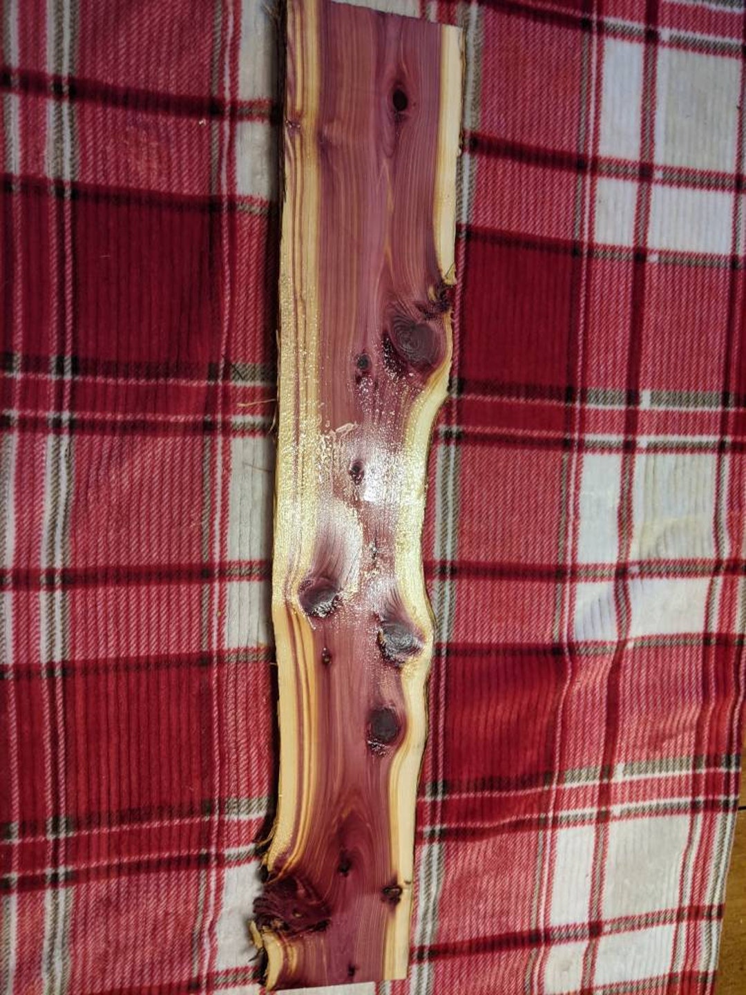 Aromatic Eastern Red Cedar Purple Heart Live Edge Slab 3 - Etsy