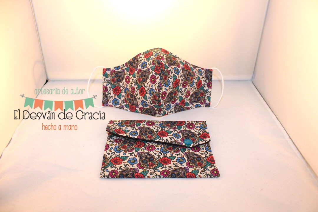 Bag Keeps Masks, Cotton Fabric Design Catrines - Etsy