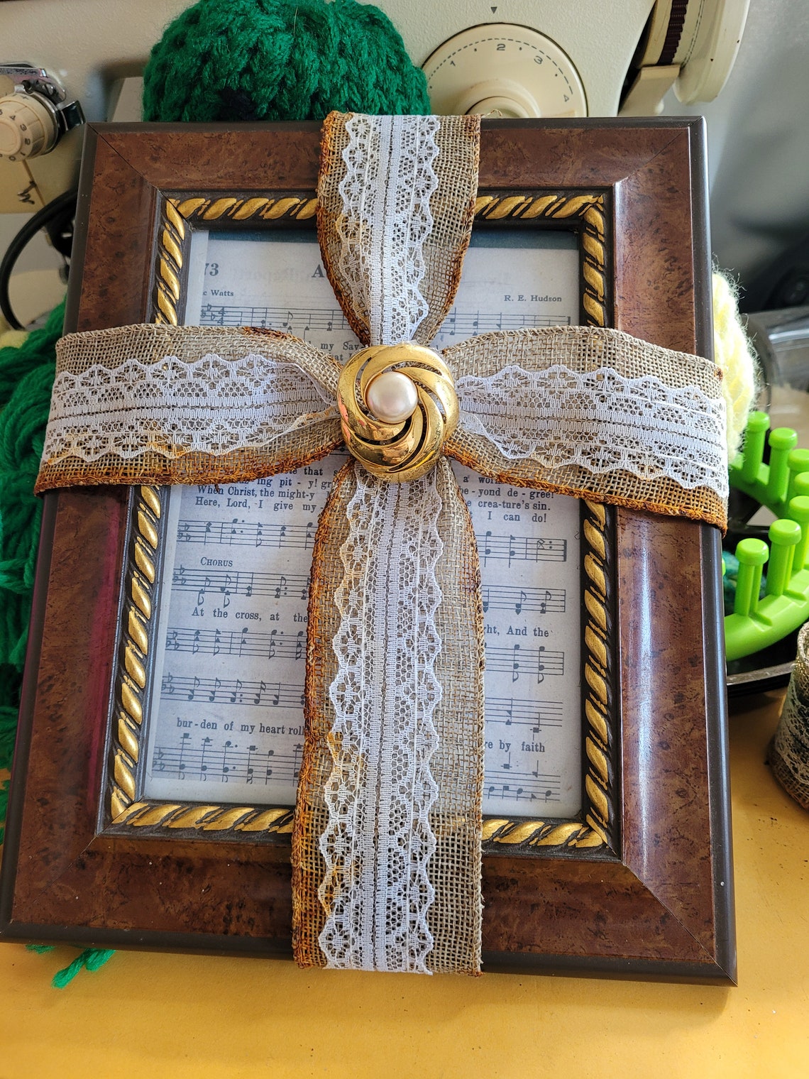 Frame With Psalm and Cross - Etsy