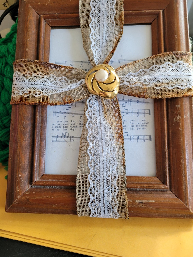Frame With Psalm and Cross - Etsy