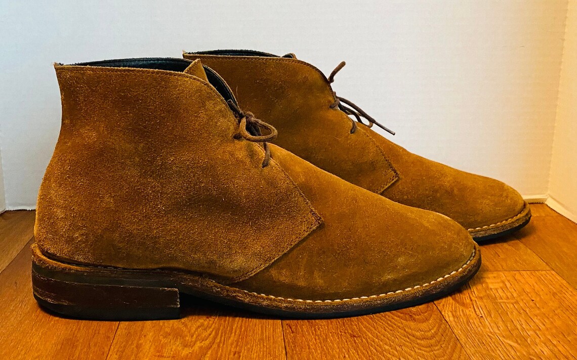 Thursday Boots, Scout Mens Cognac Suede Lace up Classic Chukka Ankle ...