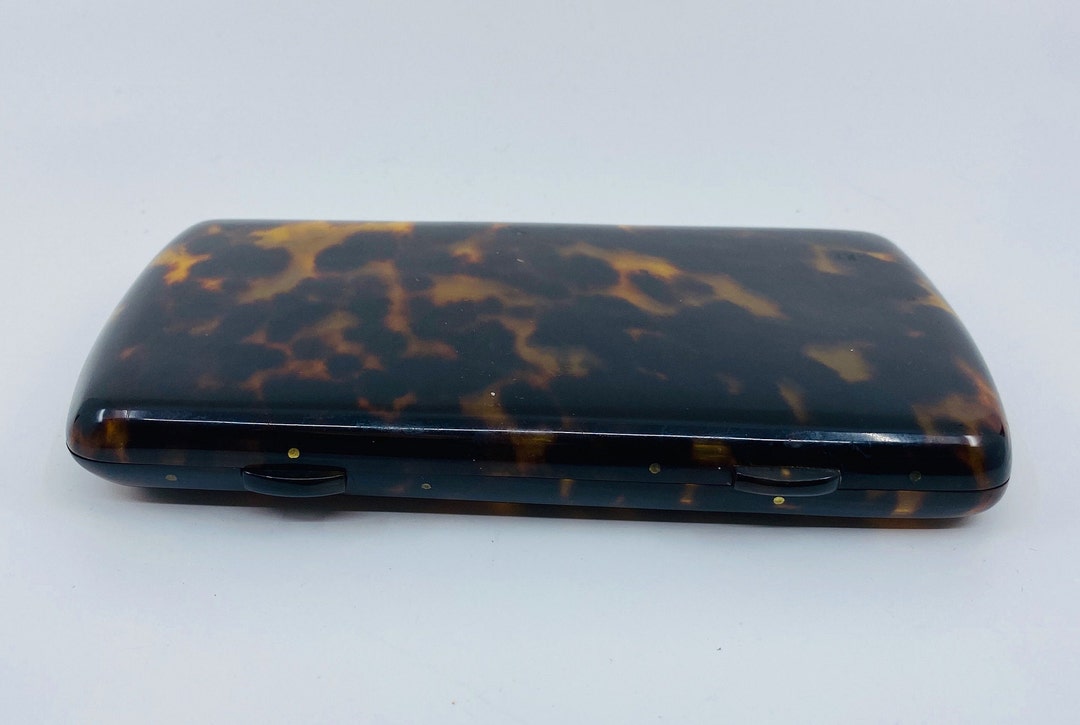 Antique Victorian Hand Made Carved Shell Hinged Cigar / Travel - Etsy