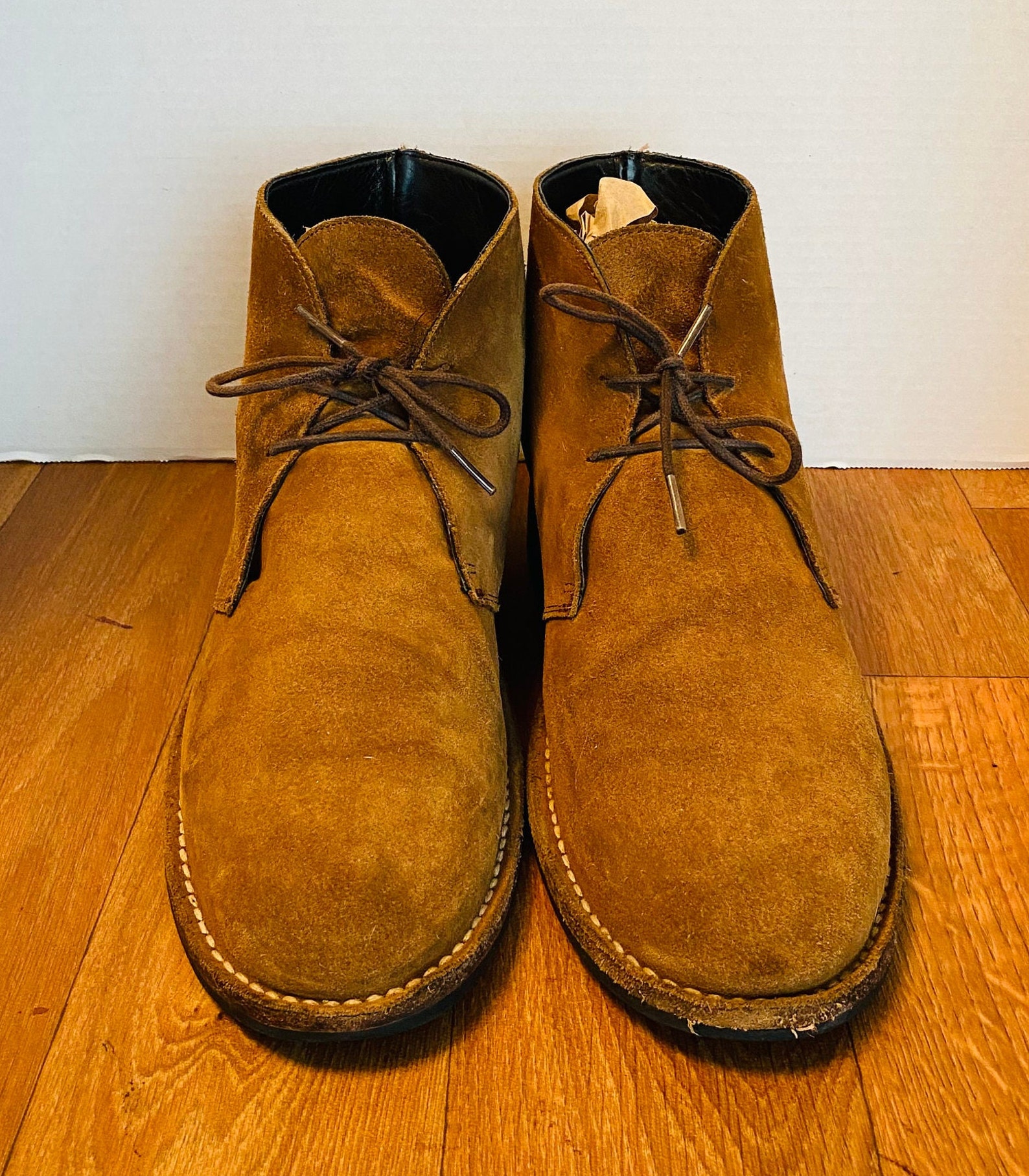 Thursday Boots, Scout Mens Cognac Suede Lace up Classic Chukka Ankle ...