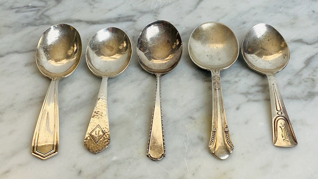 5 Vintage Stamped Sterling Silver Baby Spoons. - Etsy