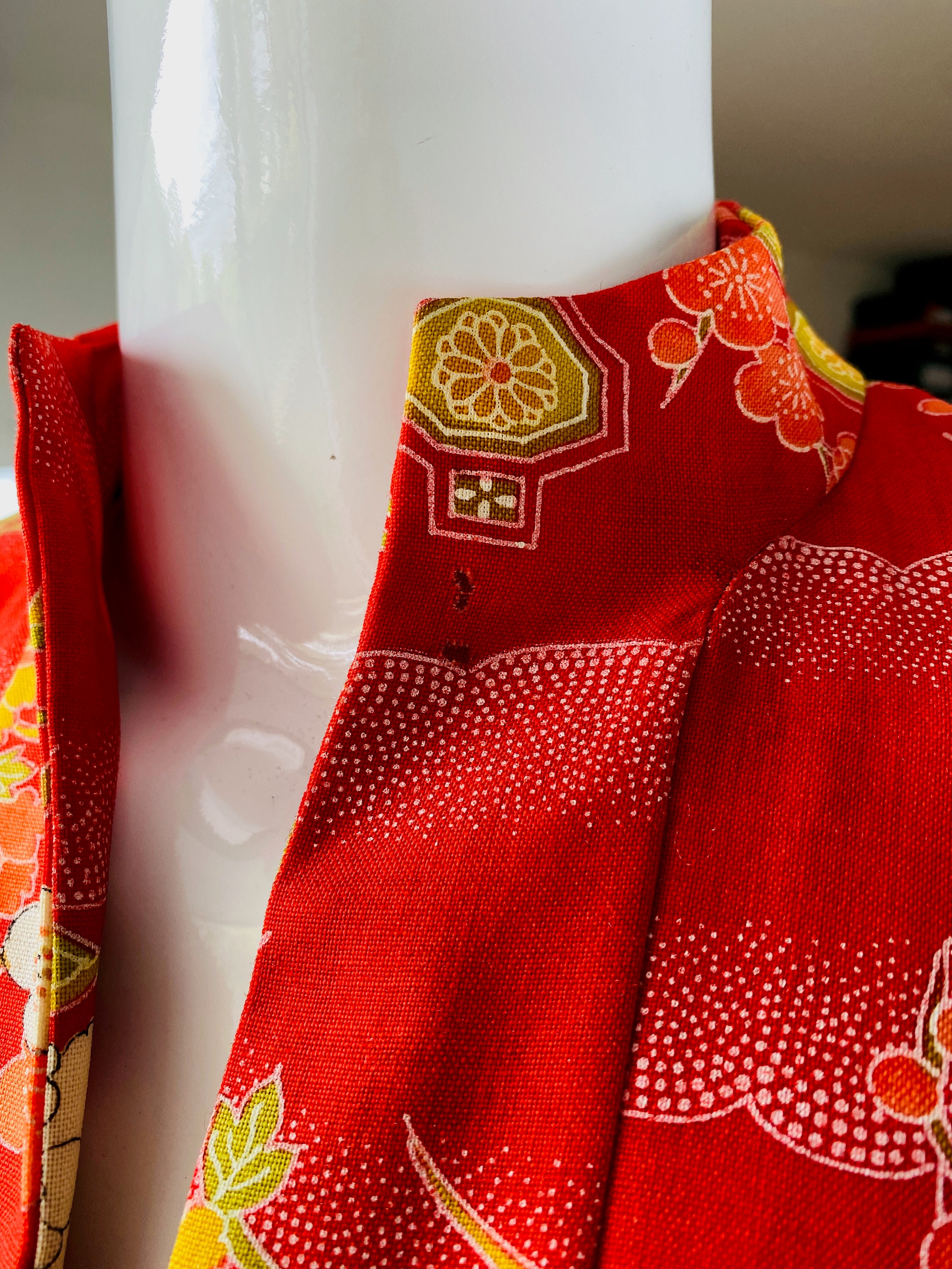 Vintage Chinese Silk Brocade Kimono / Tunic - Etsy