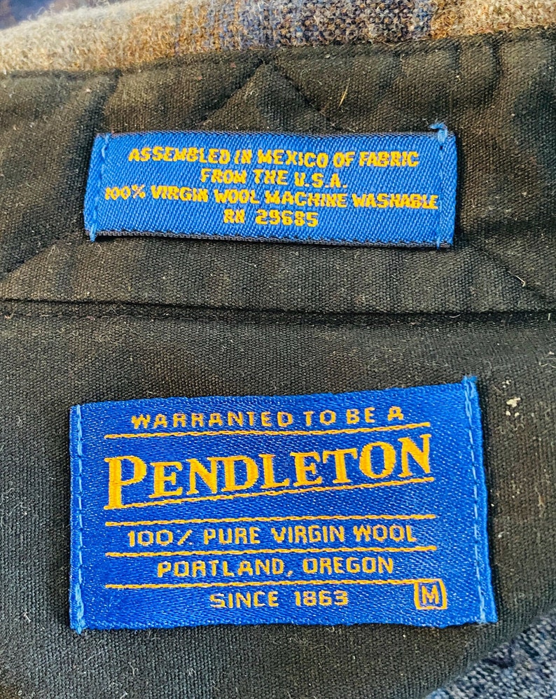 Vintage Pendleton Western Style Mens Blue Shadow Plaid Shirt, M. - Etsy