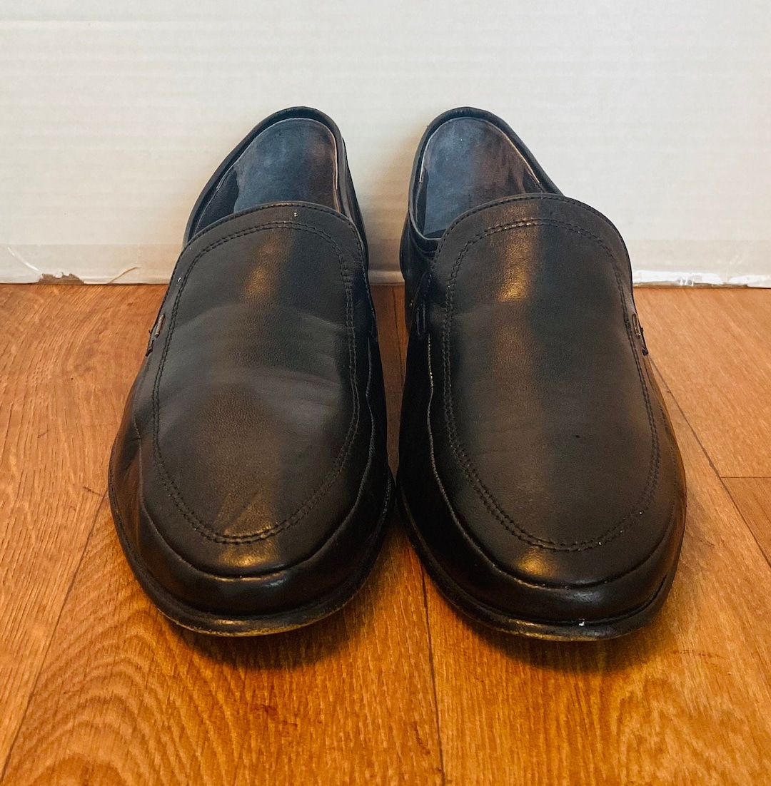 Vintage Bally Switzerland, Mens Black Leather Loafers, 8.5 N. - Etsy