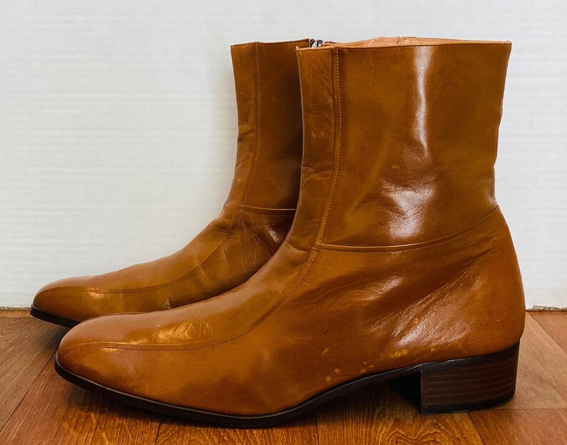 NWOB Mario De Gerard Men's Brown Leather Ankle Zip Boots - Etsy