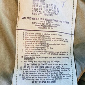 Vintage US Army Medium Camouflage Coat W/liner, M. - Etsy