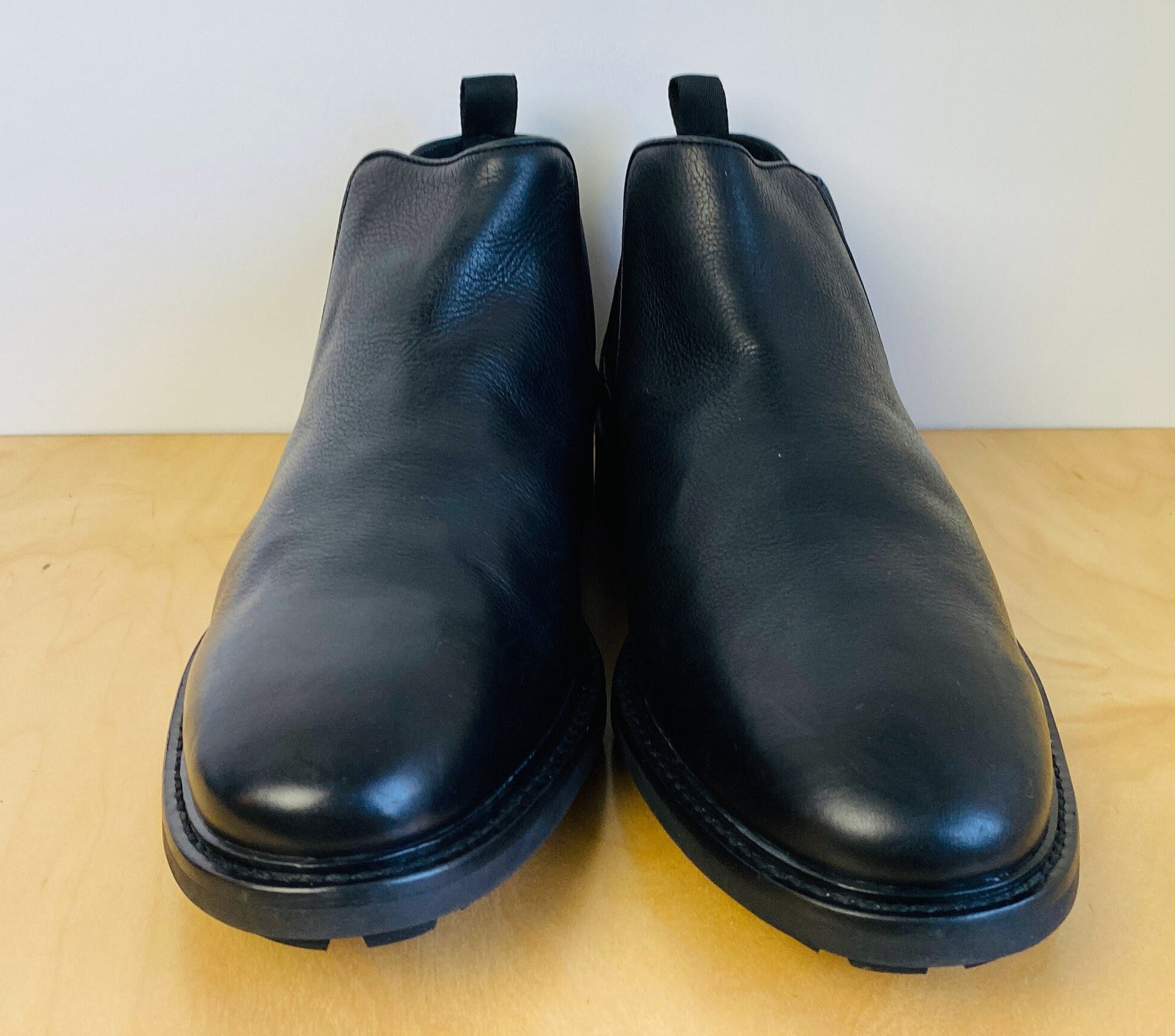 NWB, Warfield Grand Mens Black Leather Chelsea Boots, 13. - Etsy