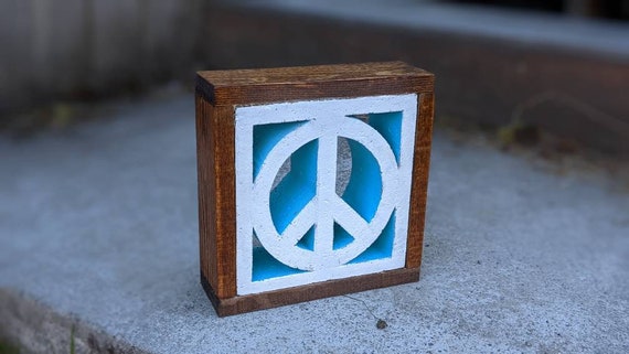 Peace Sign Breeze Block - Etsy